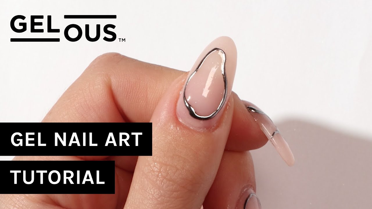 How to Create Isolated Chrome Designs | Gel Nail Art Tutorial | Gelous ...