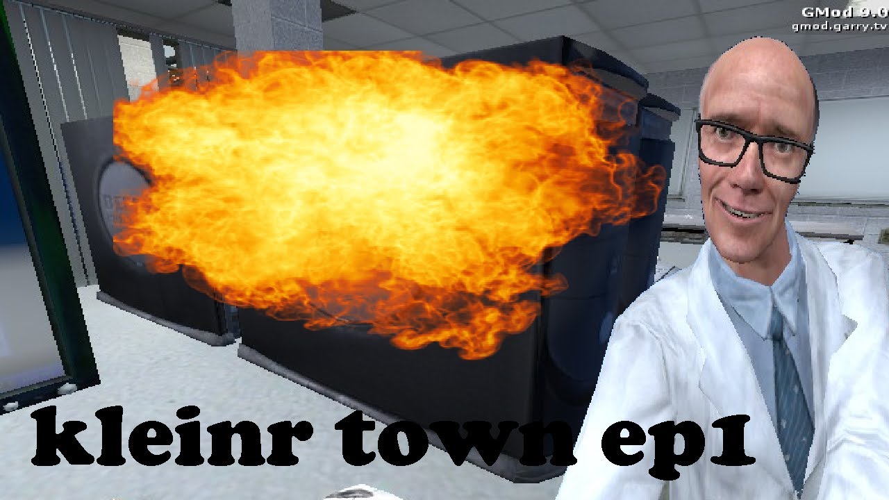 Dr. Isaac Kleiner plays on his computer but something happens ...