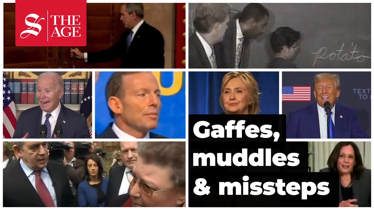 Biden, Trump, Clinton...political gaffes, muddles & missteps - YouTube
