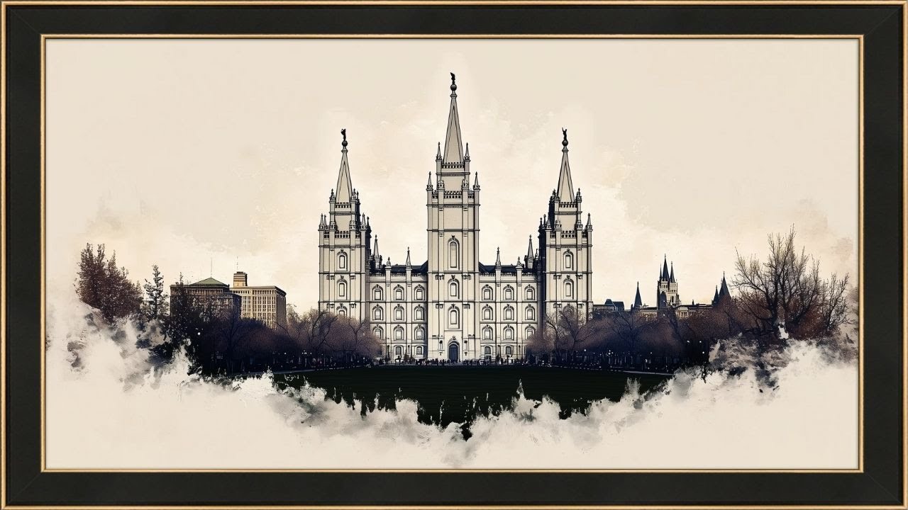 LDS Salt Lake City Temple TV Art | LDS Art for Your TV | LDS Temple ...