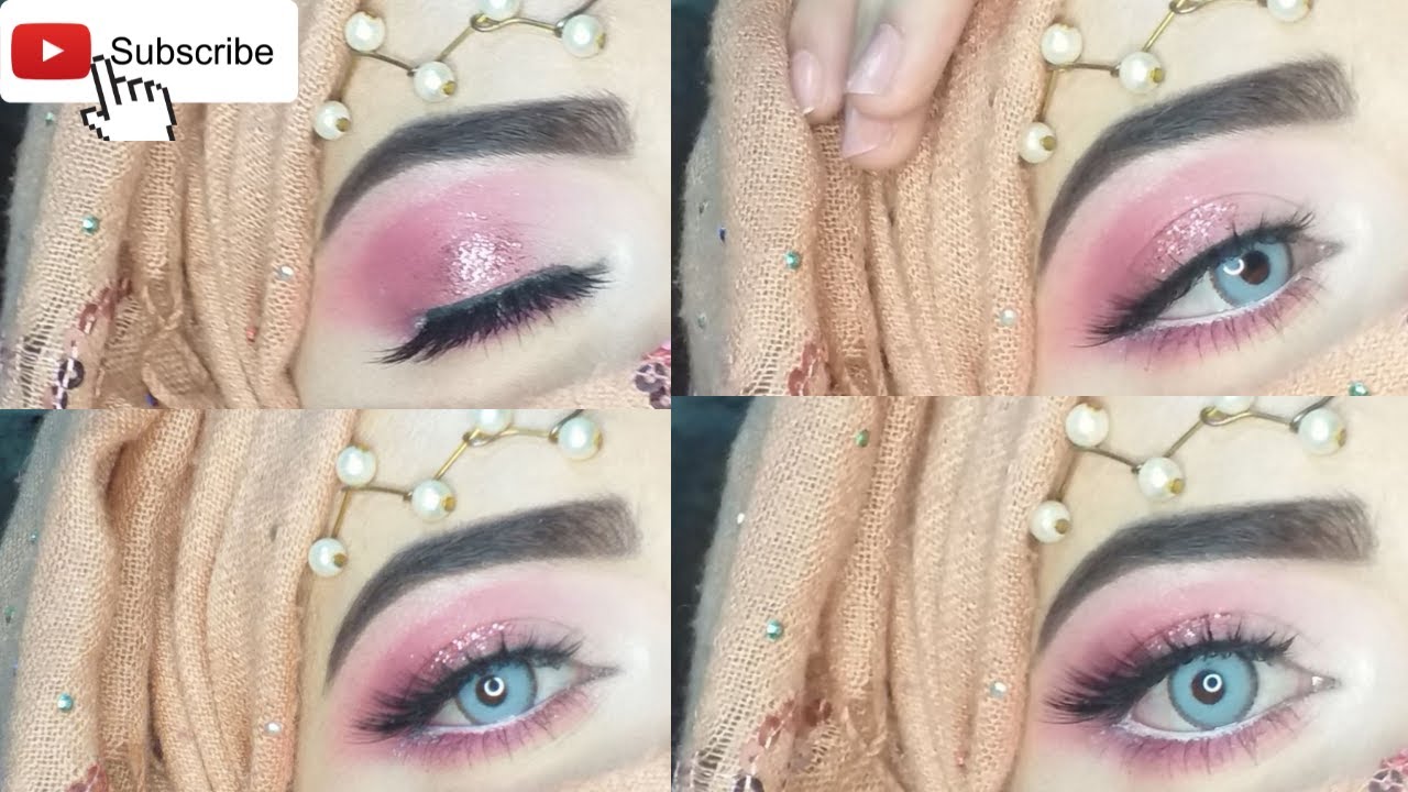 Barbie Doll Eyes Pink Glittery Eye Makeup Tutorial With Tips And Tricks ...