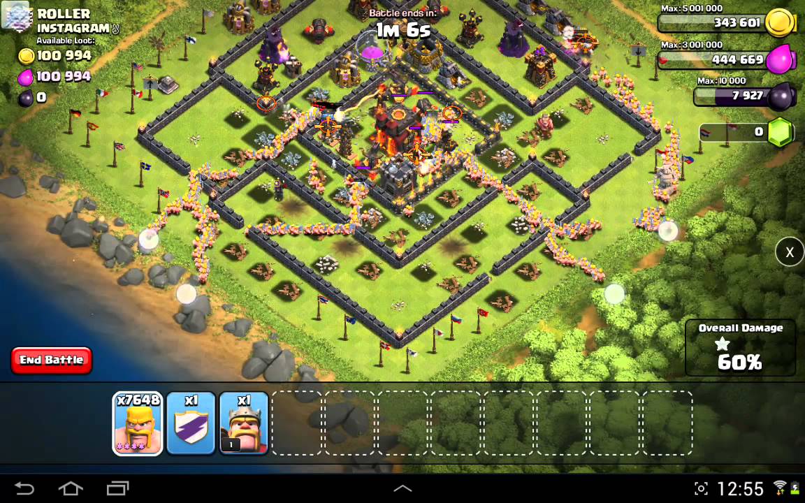 Developer ipad 10000x barbarians attack coc#1 - YouTube