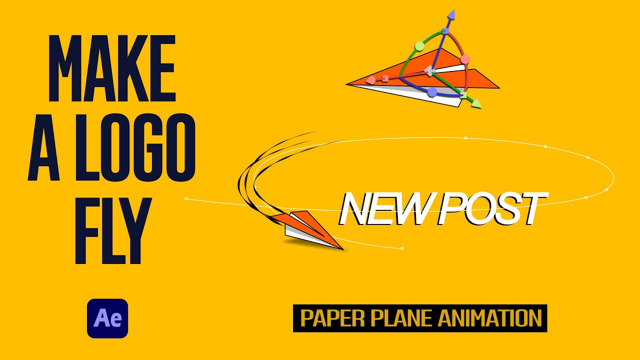Create a Stunning Paper Plane Logo Animation in After Effects! - YouTube