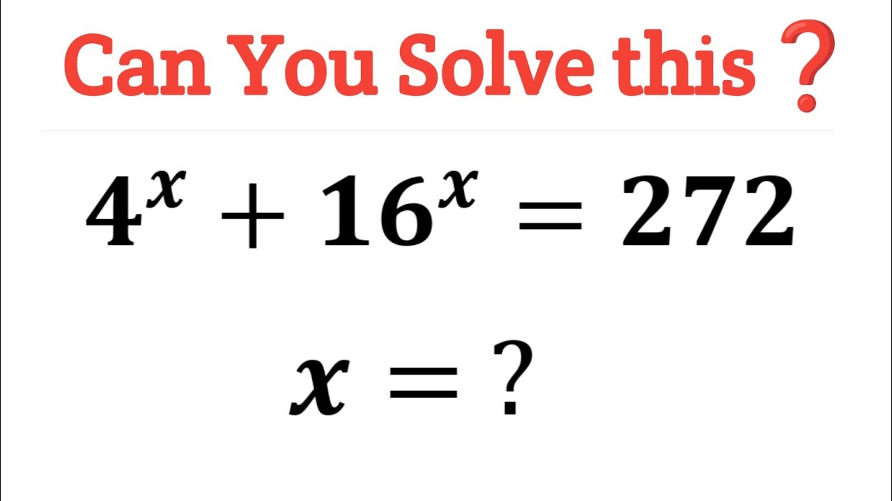 Learn How To Solve An Exponential Equation Math Olympiad Training learn-how-to-solve-an-exponential-equation-math-olympiad-training