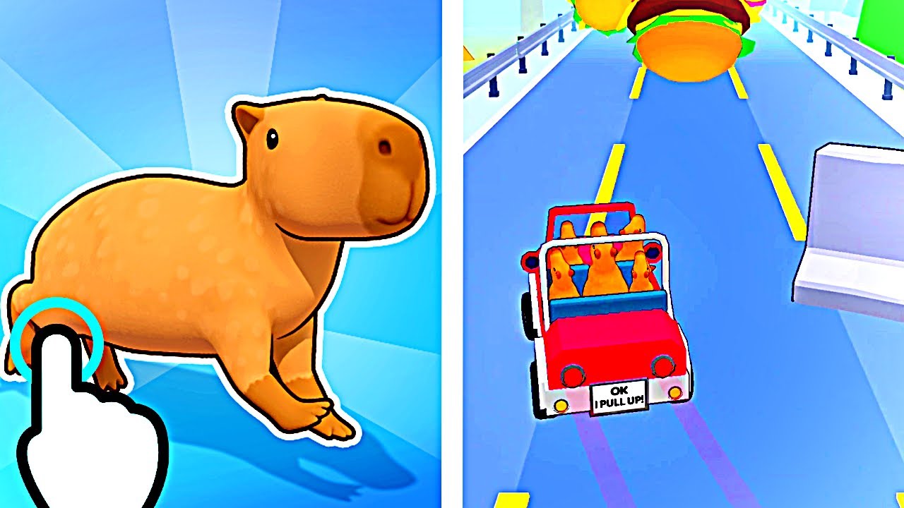Capybara Rush - Crowd Pet Capybara Car Run - All Levels iOS Android ...