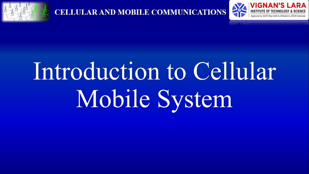 Unit-1 Introduction to Cellular Mobile Systems - YouTube