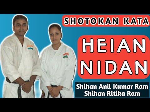 Heian Nidan step by step | heian Nidan | shotokan kata - YouTube