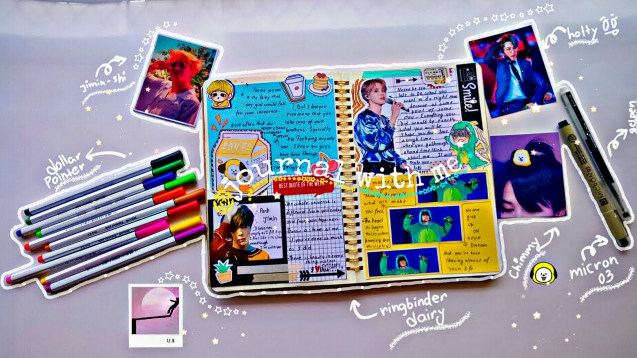 BTS JOURNAL 2020 || How To Start a K-pop journal for beginners tutorial ...