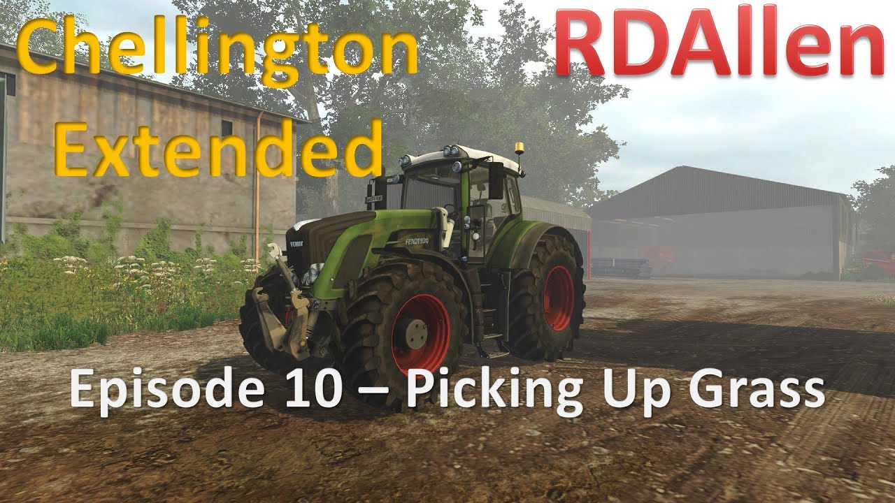 Farming Simulator 15 MP Chellington E10 - Picking Up Grass - YouTube