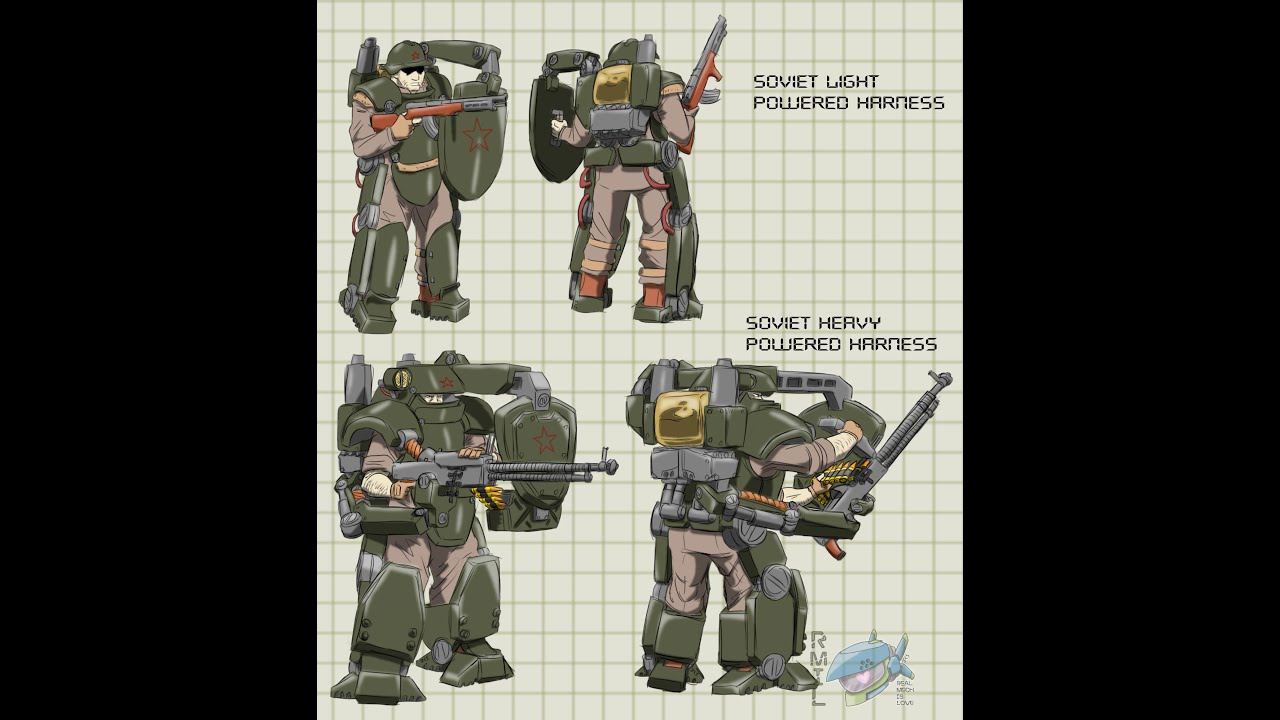 Commission Work - Soviet Powered Harnesses for RedWolf5207 - YouTube