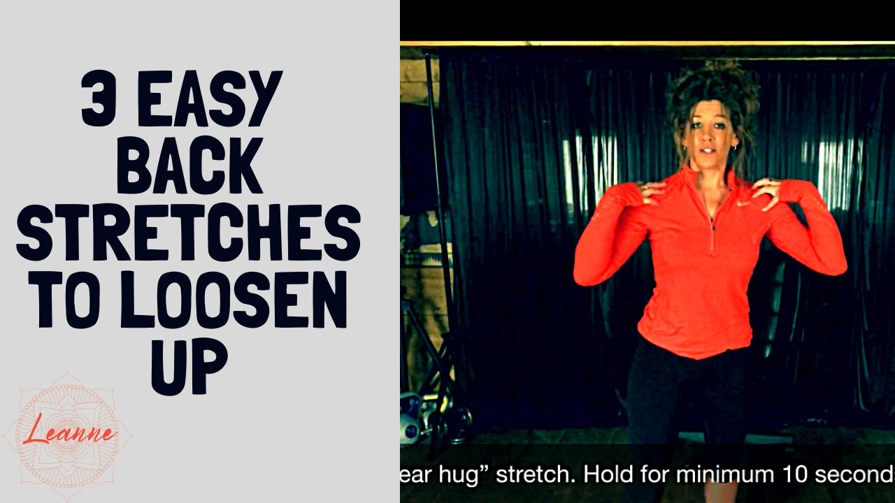 Stretches to loosen your back - YouTube