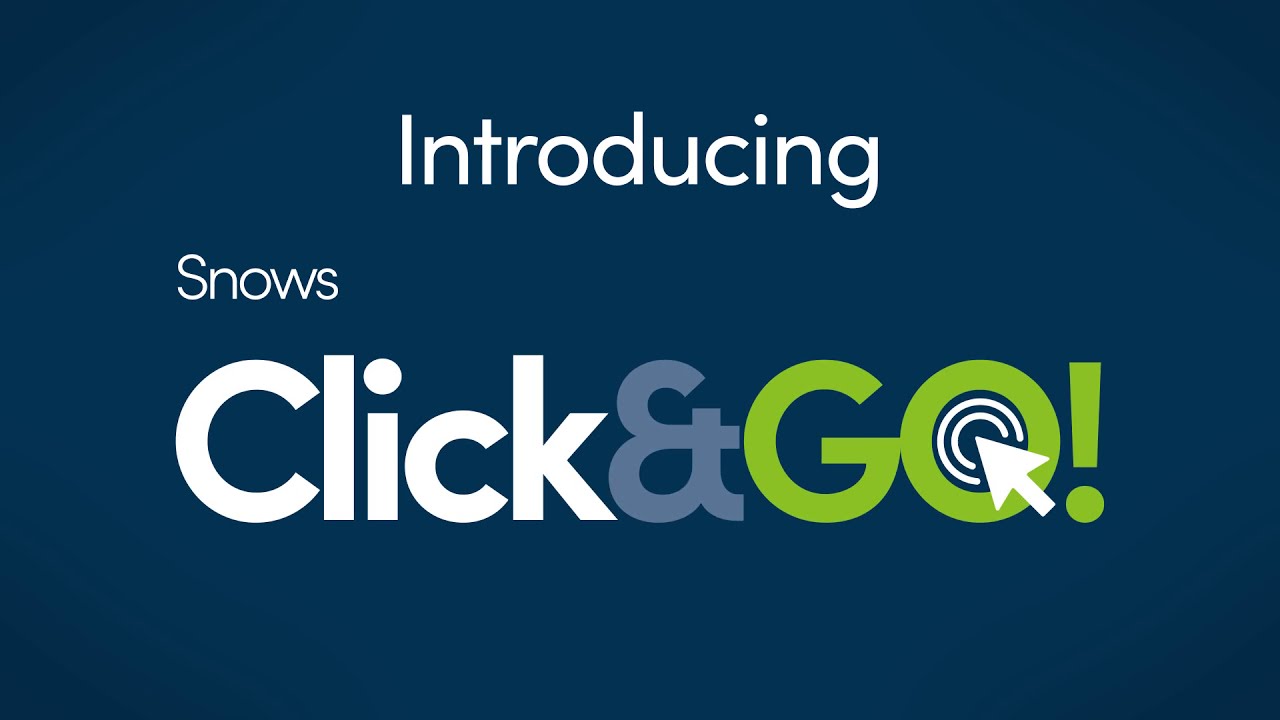 Snows' Click & Go Service - YouTube