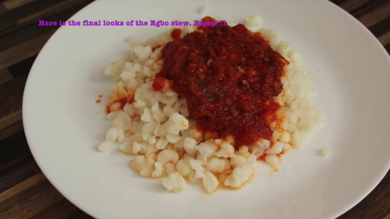 How to make Egbo Stew (best way to fry Egbo stew) - YouTube
