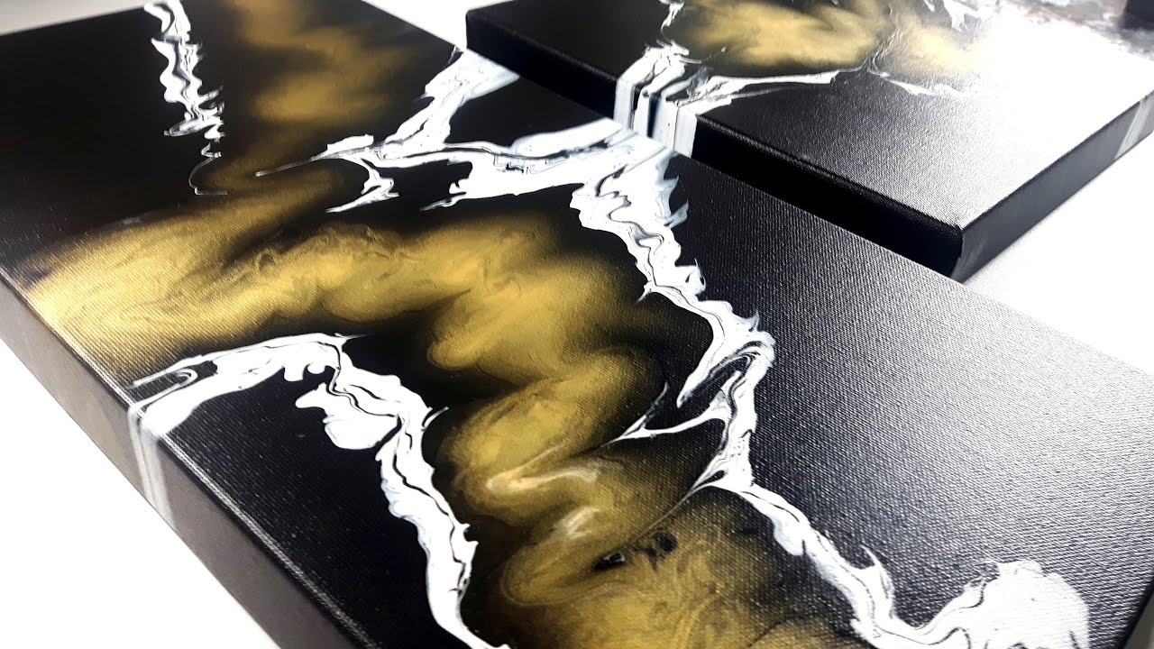 INCREDIBLY BOLD & STUNNING Abstract Acrylic Painting 😍 Acrylic Pouring ...