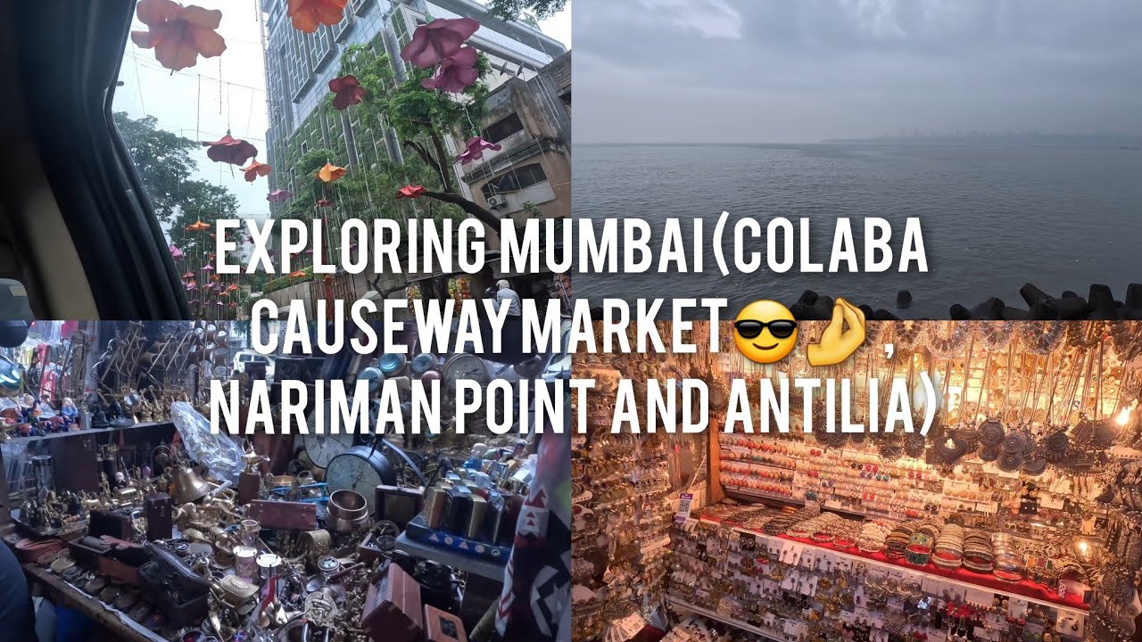 Exploring Mumbai(Colaba Causeway, Nariman Point, Antilia) | 4K | # ...