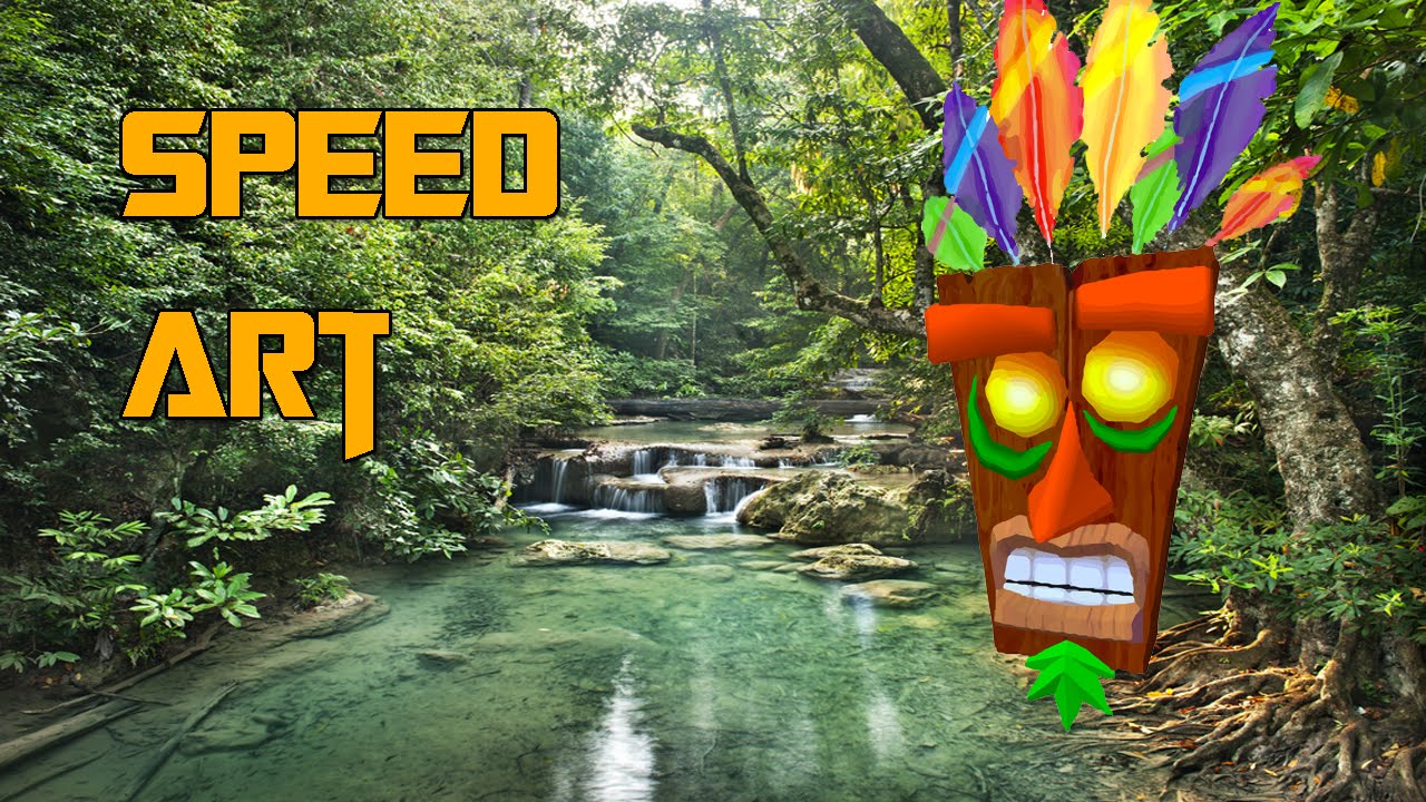 Aku Aku speed art + animation - YouTube
