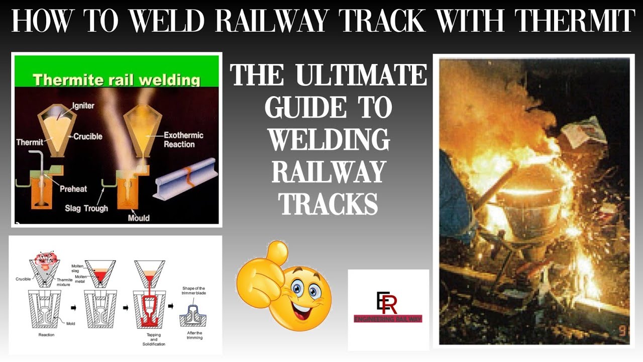 How to Weld a Railway track with Thermit|| Railway Maintenance - YouTube