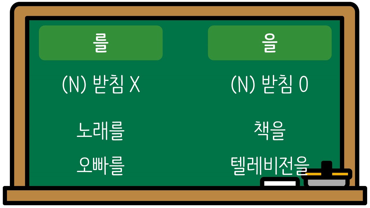 한국어 초급 문법 7 을를 Youtube 7073
