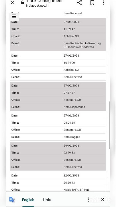 India Post Speed Post Redirected Insufficient Address Item Delivery Problem Return Speedpost