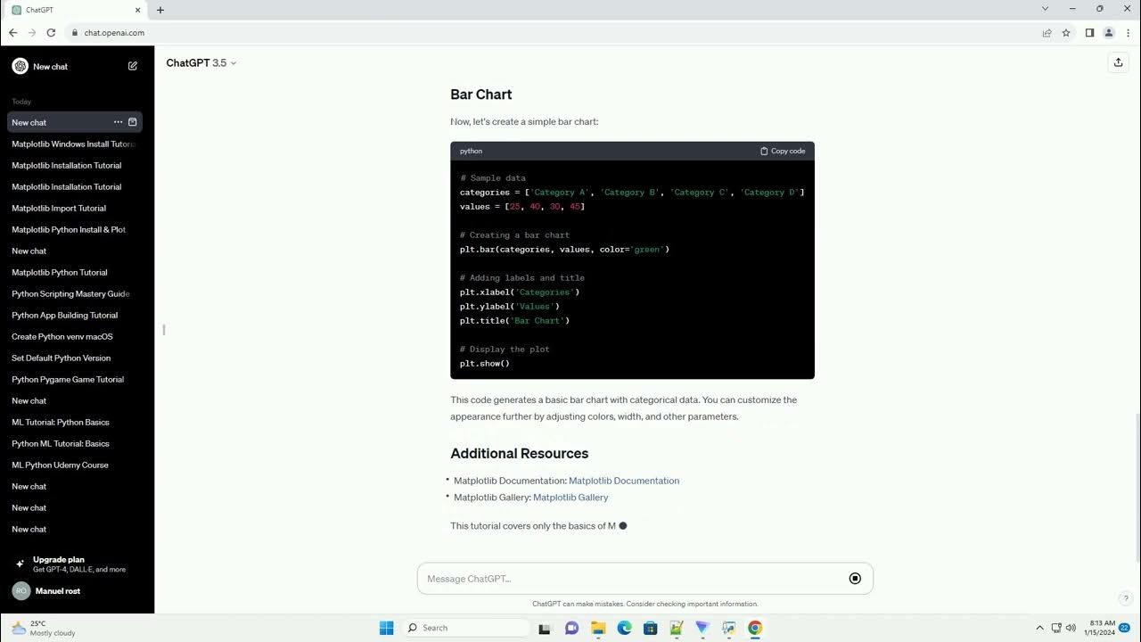 matplotlib python online - YouTube
