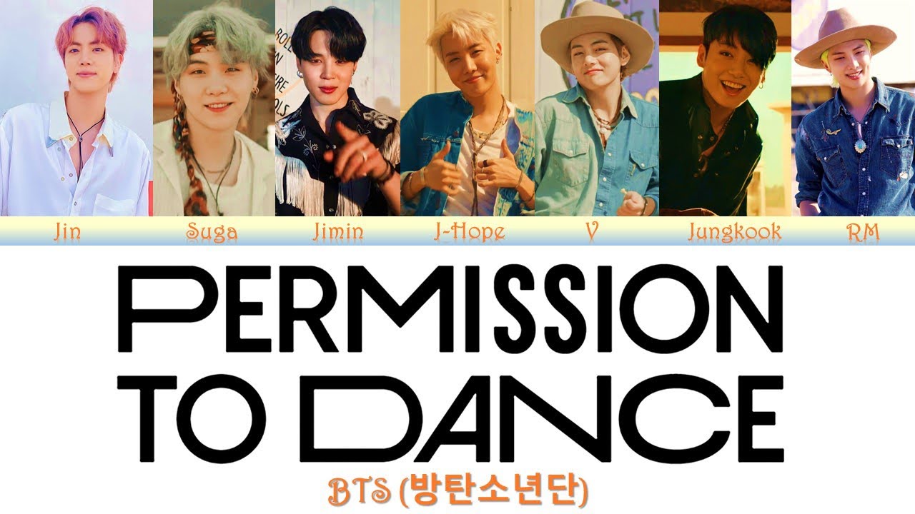 BTS - Permission To Dance Color Coded Lyrics - YouTube
