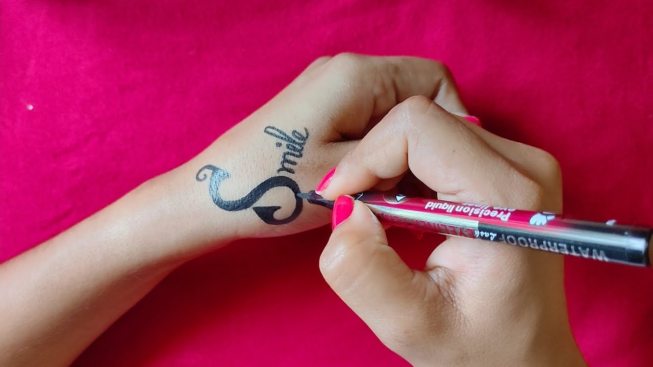 Temporary tattoo waterproof/ home made tattoo - YouTube