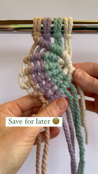 How to Create a Sea Shell Pattern in Macrame #macrametutorial #diymacrame - YouTube