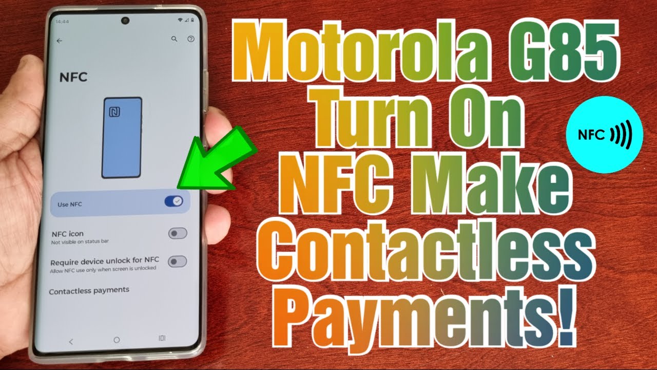 Motorola G85 How to Turn On/Off NFC to Make Contactless Payments - YouTube