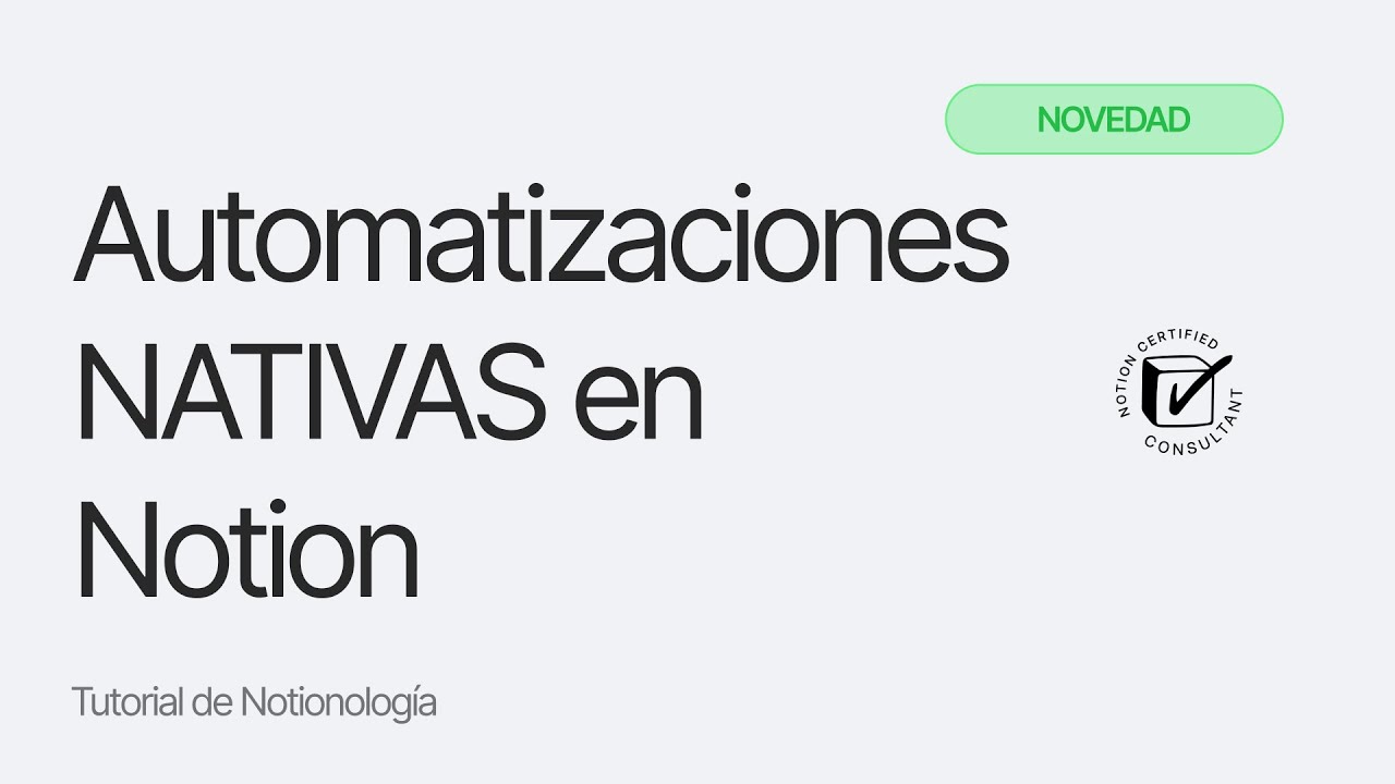 Nuevas AUTOMATIZACIONES nativas en Notion (primeras impresiones) - YouTube