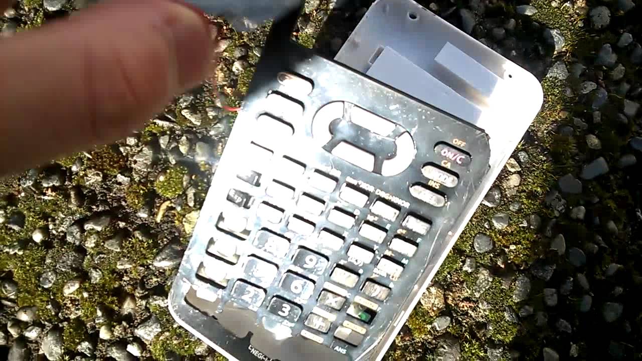 The Smashed Sharp Scientific Calculator ~ Aftermath - YouTube