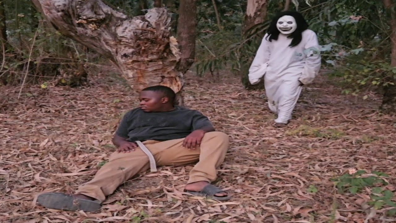 prank fake ghost in forest - YouTube
