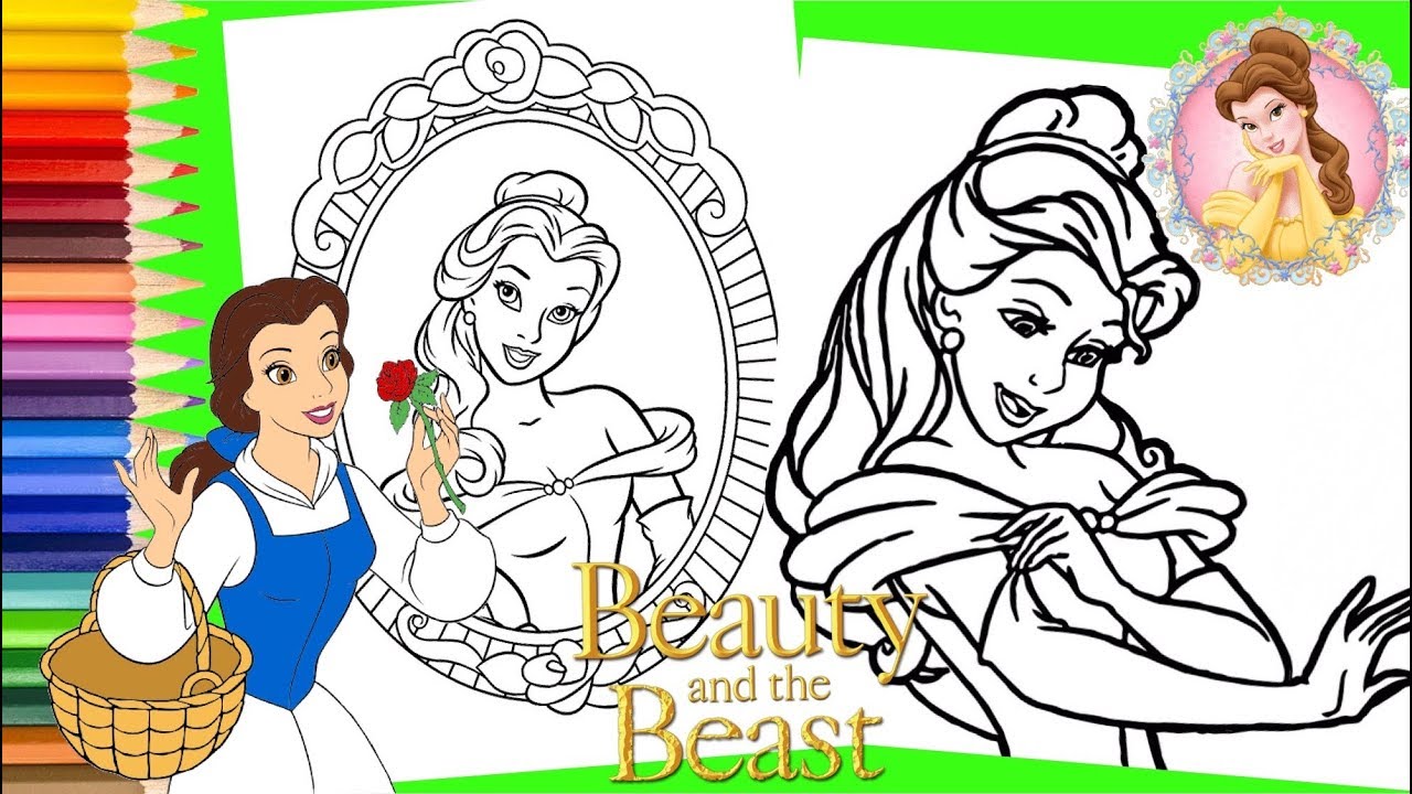 Disney Princess Belle - Beauty and the Beast Coloring Pages - Activity ...