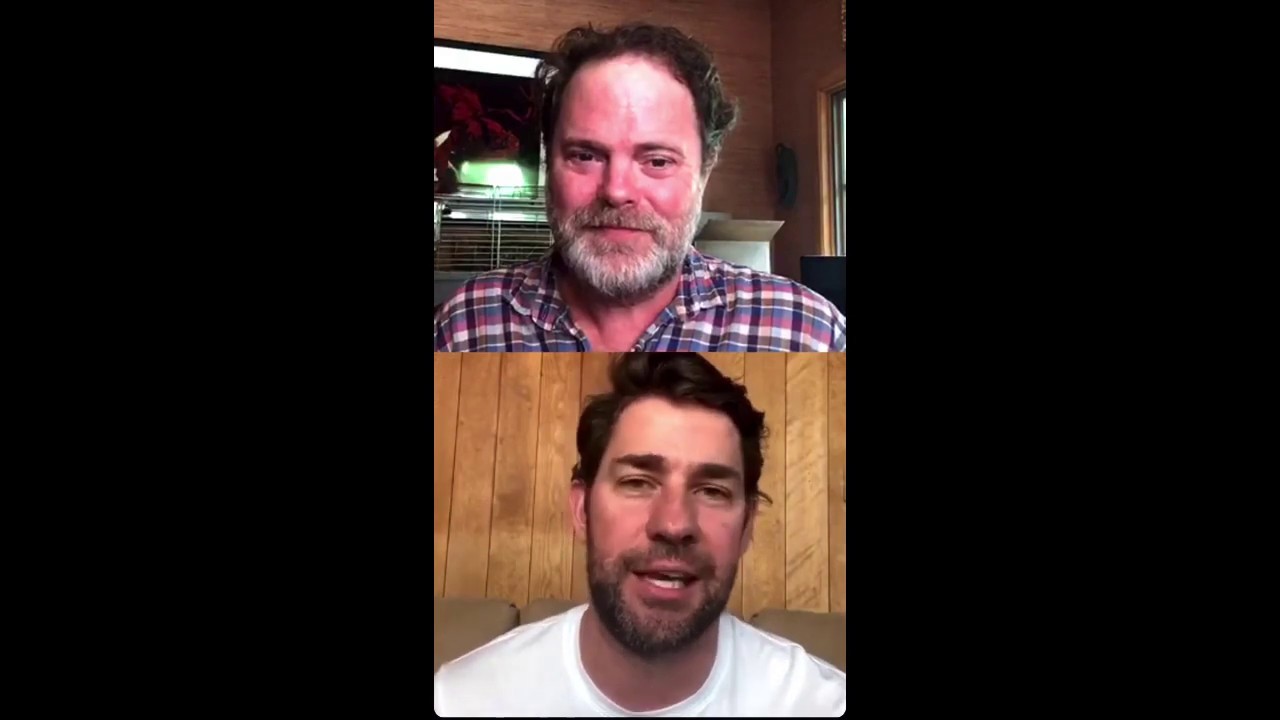 SoulPancake Instagram Live: Rainn Wilson and John Krasinski - Hey There ...