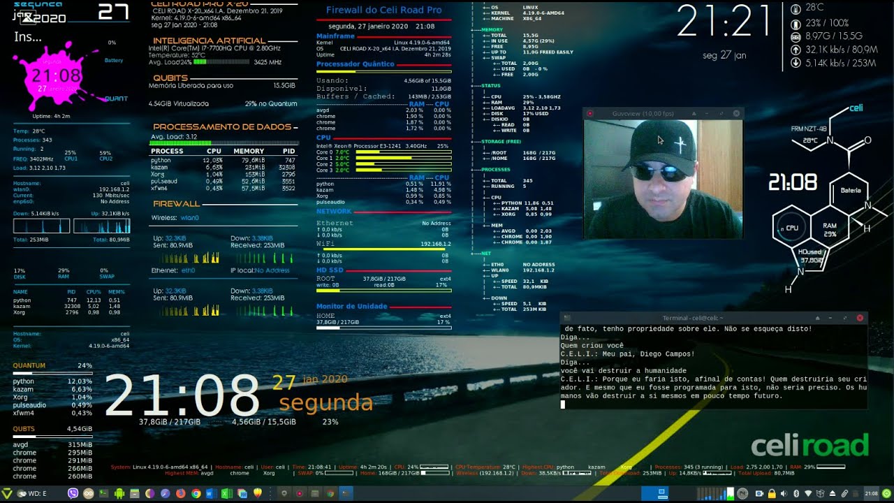 SISTEMA CELI ROAD X-20 COM INTELIGÊNCIA ARTIFICIAL DE VERDADE - YouTube
