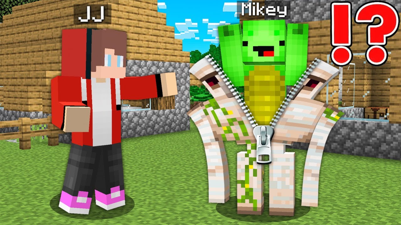 How Mikey PRANKED JJ as an IRON GOLEM ZIP ?! - in Minecraft Challenge (Maizen) - YouTube