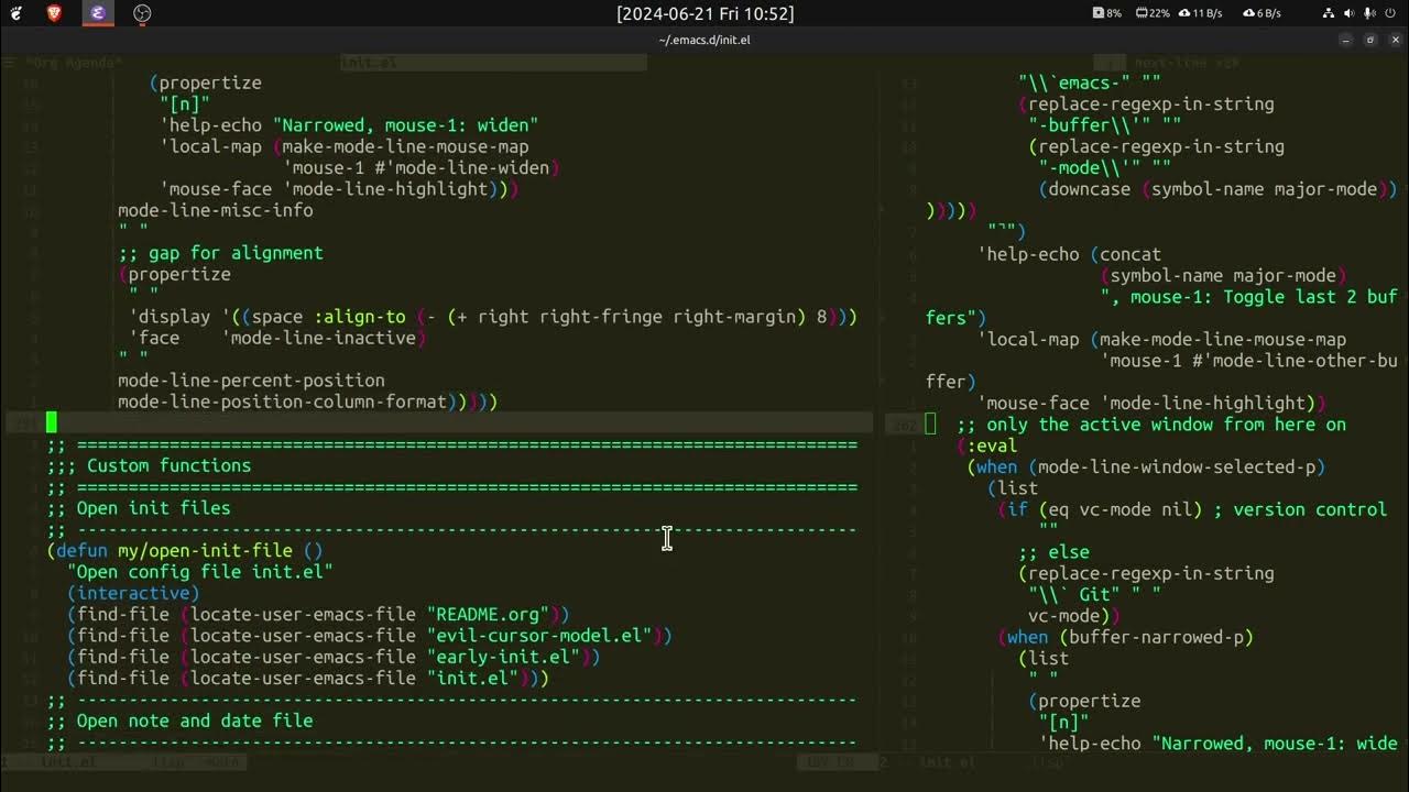 A tour of my Emacs init files - YouTube