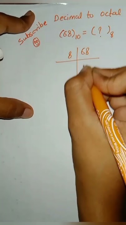 decimal to octal conversion #numbersystem #decimal #octal #shorts - YouTube