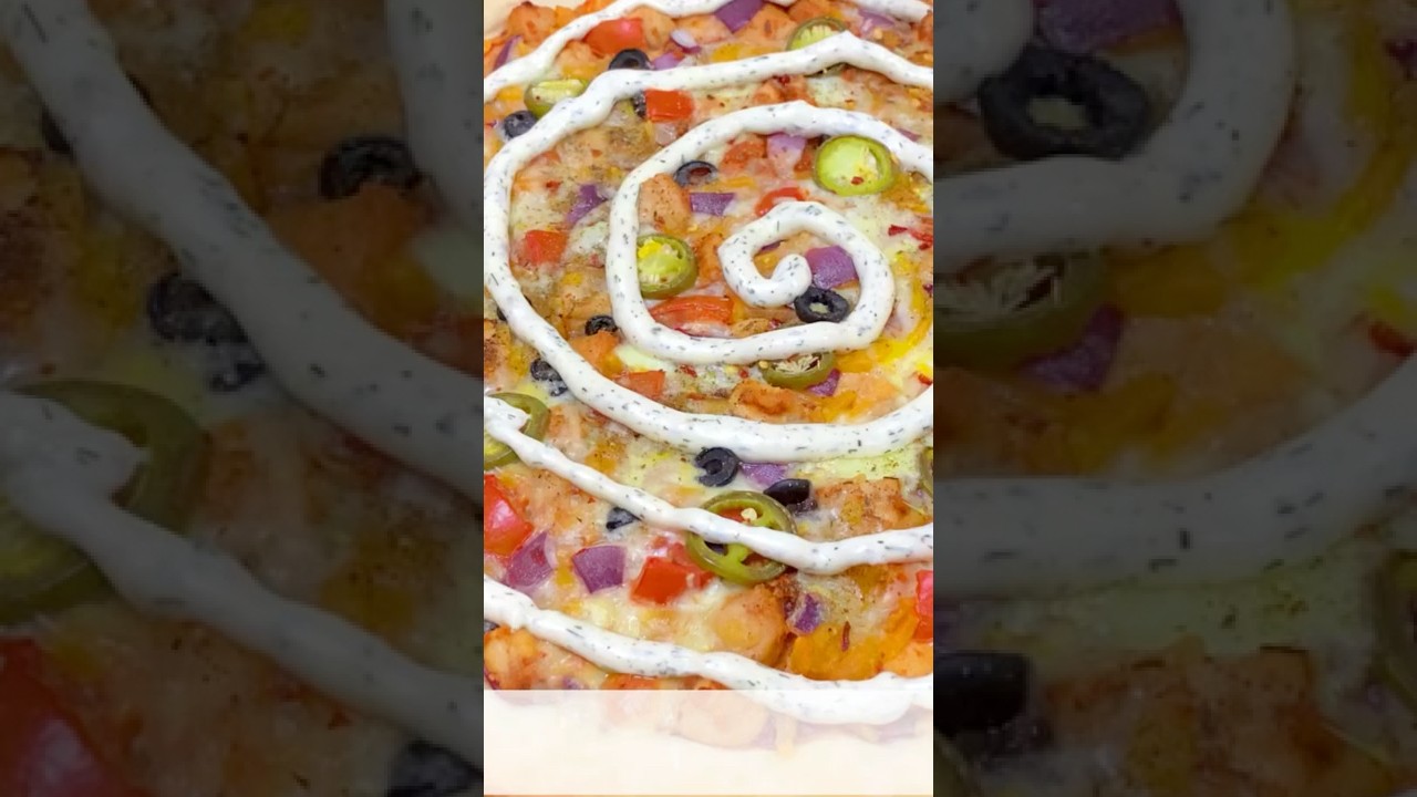 Chicken Ranch Pizza | Chicken Pizza With Ranch Dressing | Ranch Sauce ...