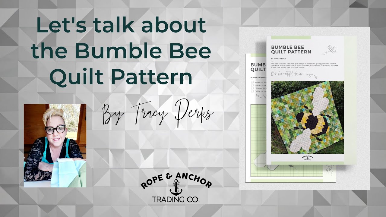 Let's talk about the Bumble Bee Quilt Pattern. Beginner quilter pattern - YouTube