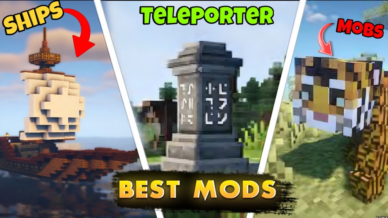 Top 5 Best Mods for Minecraft Pocket Edition | MCPE 1.21 - YouTube