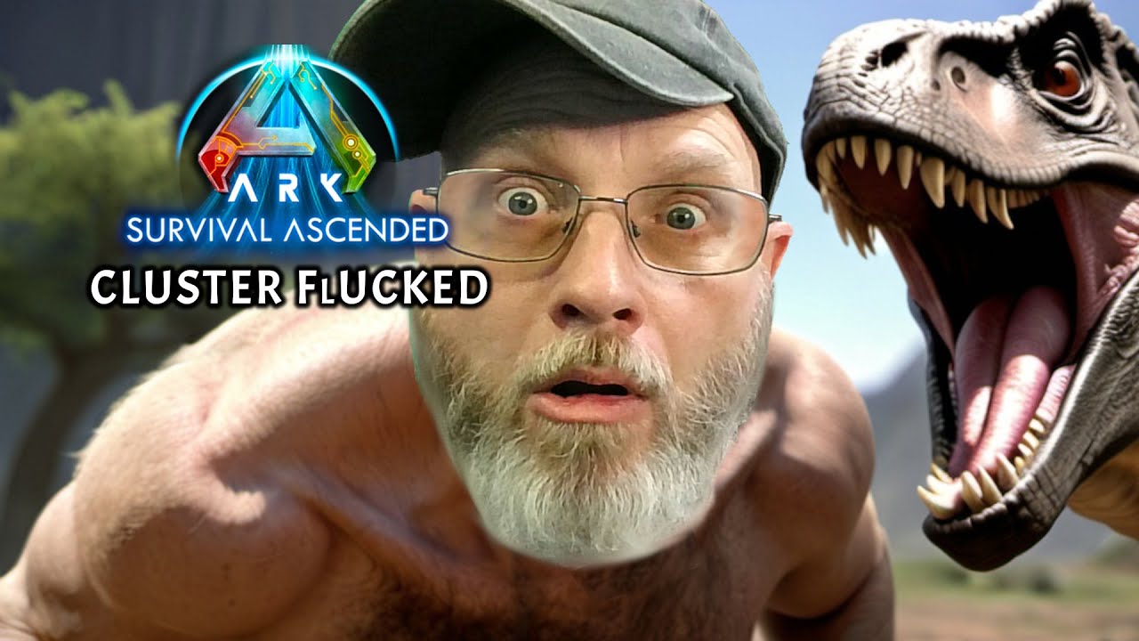 Workin' on a Rex Taming Pen | ARK: Survival Ascended "Cluster Flucked ...