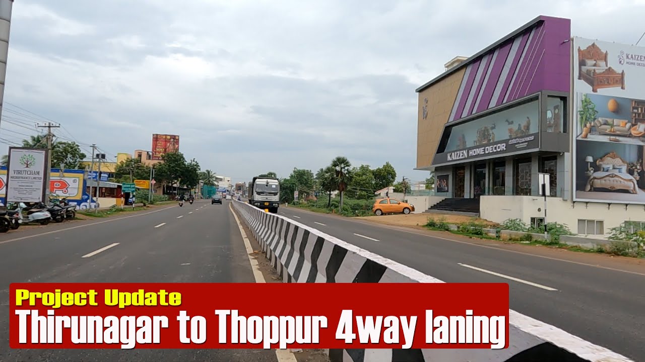 Thirunagar to Thoppur Four way Conversion | Project Update - YouTube