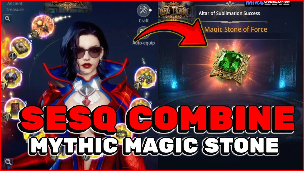 LUCKY OR UNLUCKY? | NIGHTGODSESQ COMBINE NEW MYTHIC MAGIC STONE | MIR4 ...