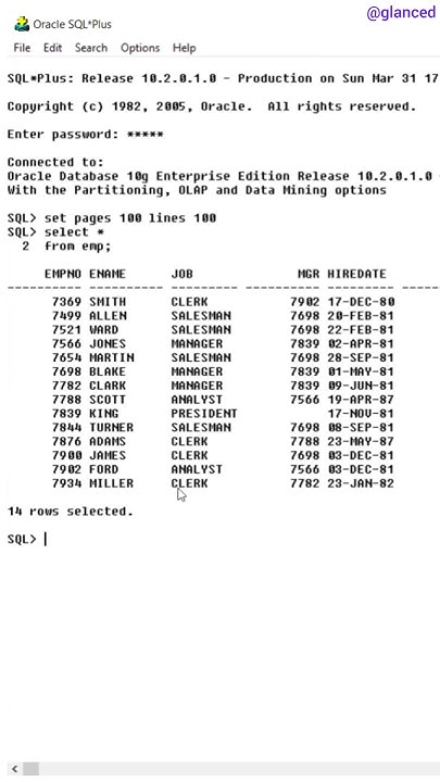 SQL queries part 3 || How to display the records of a column from employee table? || #sql # ...