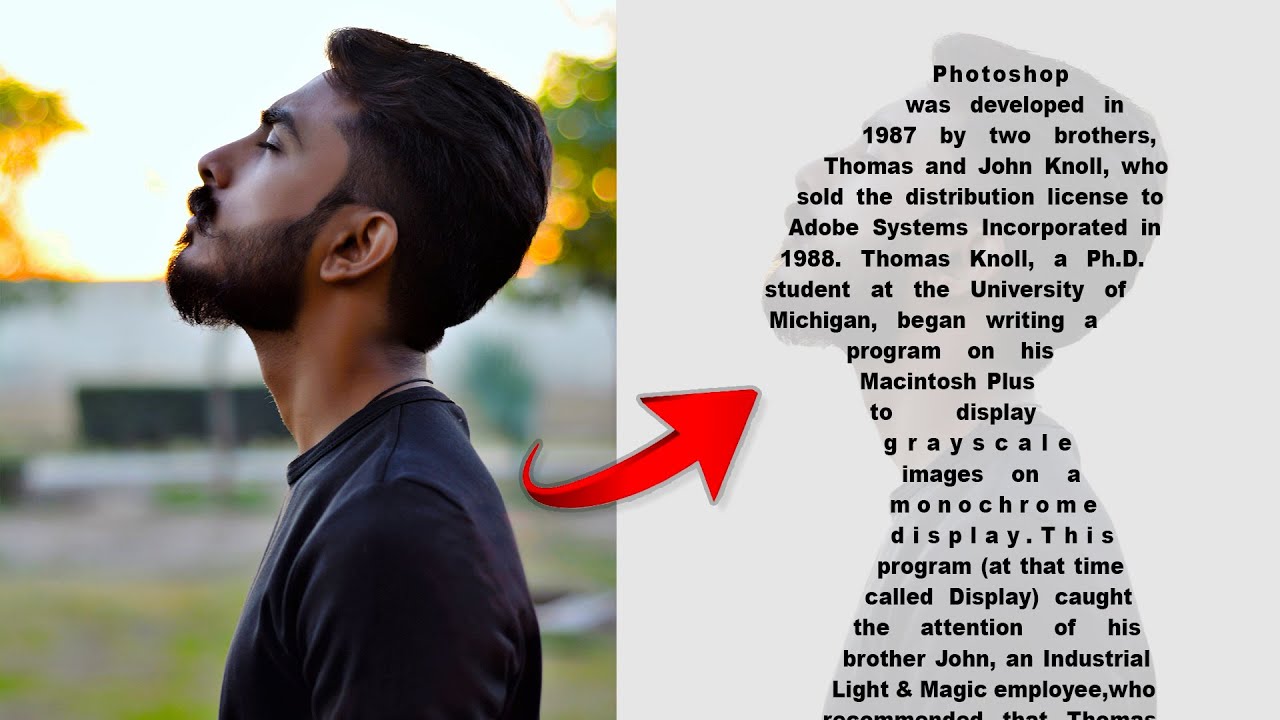 Creating a Stunning Text Portrait Effect in Photoshop | Step-by-Step ...