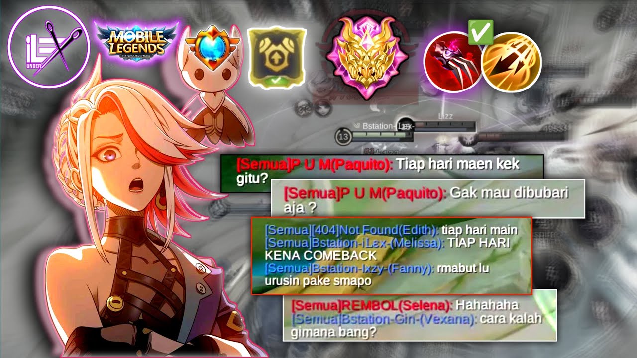 EMBLEM MELISA TERSAKIT 2022 | kalah bubarin squad melisa mode bantai ...