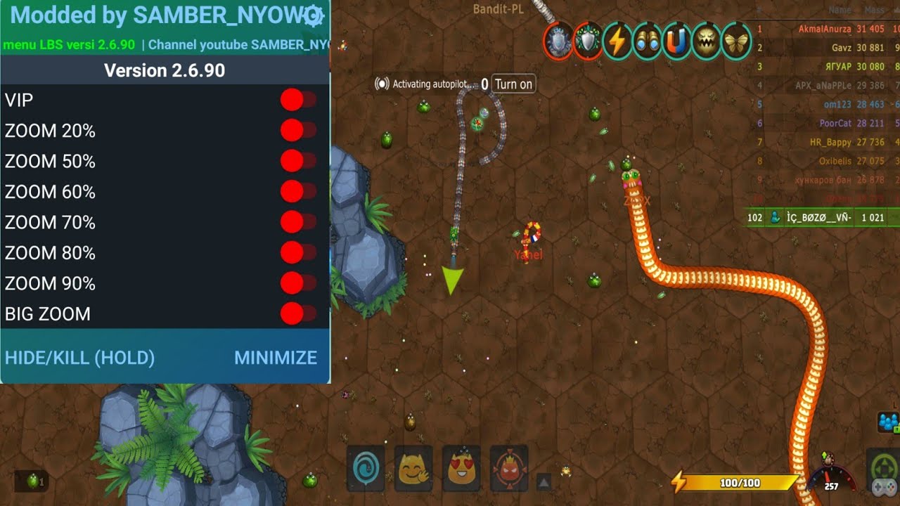 Little big snake mod apk | Vip unlock + zoom hack - YouTube