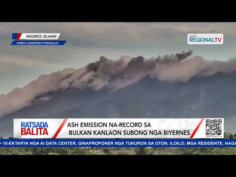 Ash Emission na-record sa Bulkan Kanlaon subong nga Biyernes | Ratsada Balita