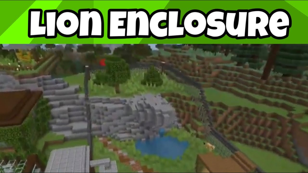 Lion Enclosure, Minecraft Zoo #8 - YouTube