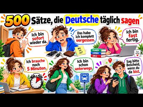 🔥 500 Sätze, die du in Deutschland ständig hörst – So sprechen Deutsche im Alltag!